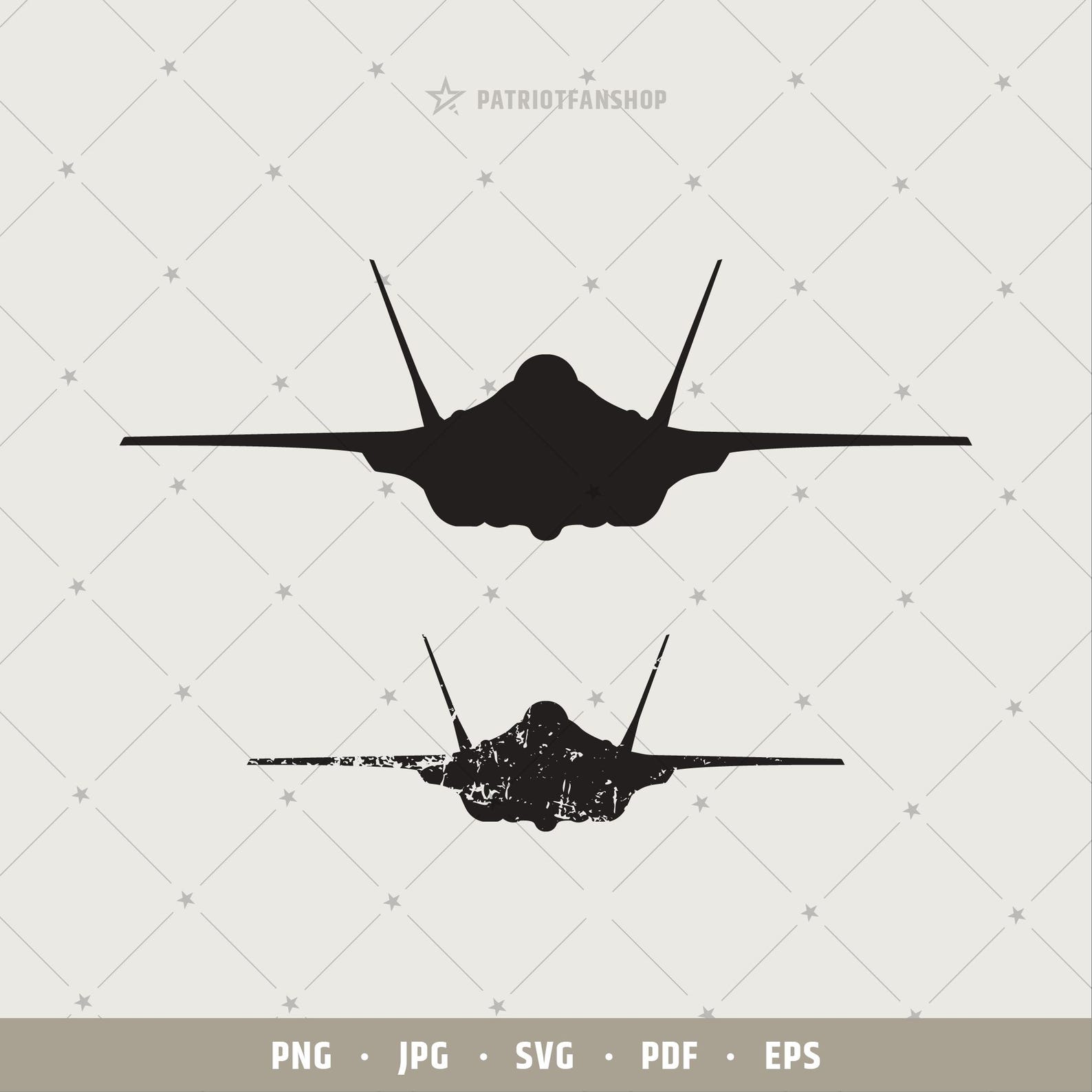 F-35 Lightning Jet Fighter Front View SVG, F35 Military Aircraft ...