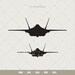F-35 Lightning Jet Fighter Front View SVG, F35 Military Aircraft ...