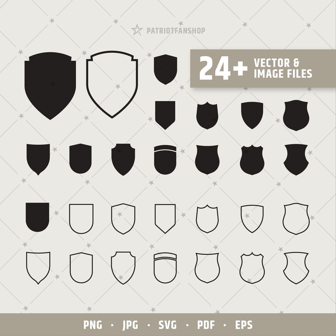 24+ Badge SVG Bundle, Police Badges Svg, Shield Badge Shape Eps ...