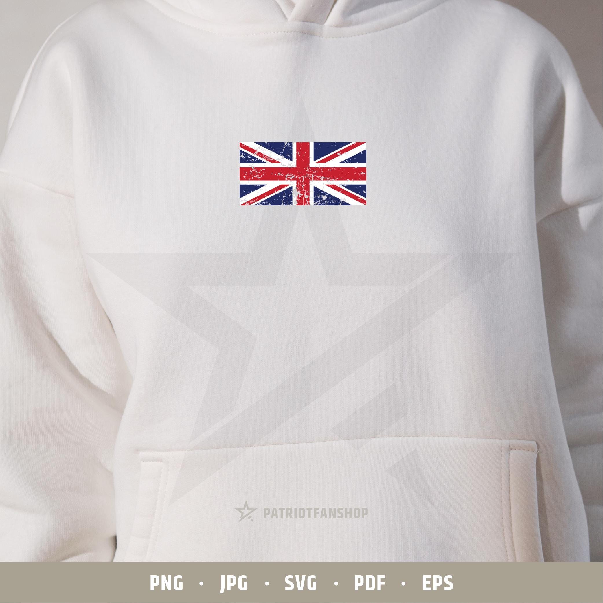 UK Distressed Flag SVG: British PNG, England Grunge Eps (digital ...