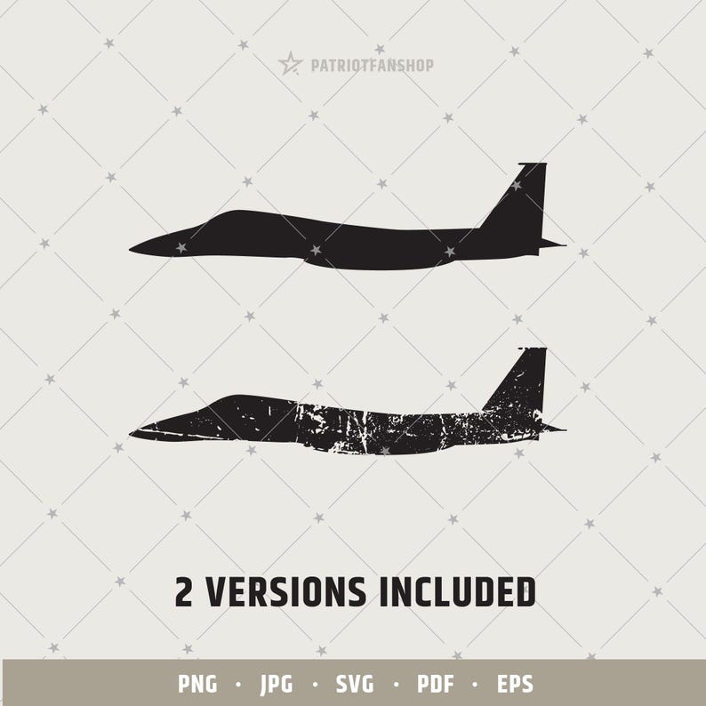 F15 Eagle Side View Svg, F-15 Jet Fighter Aircraft SVG, F-15 USAF Plane ...