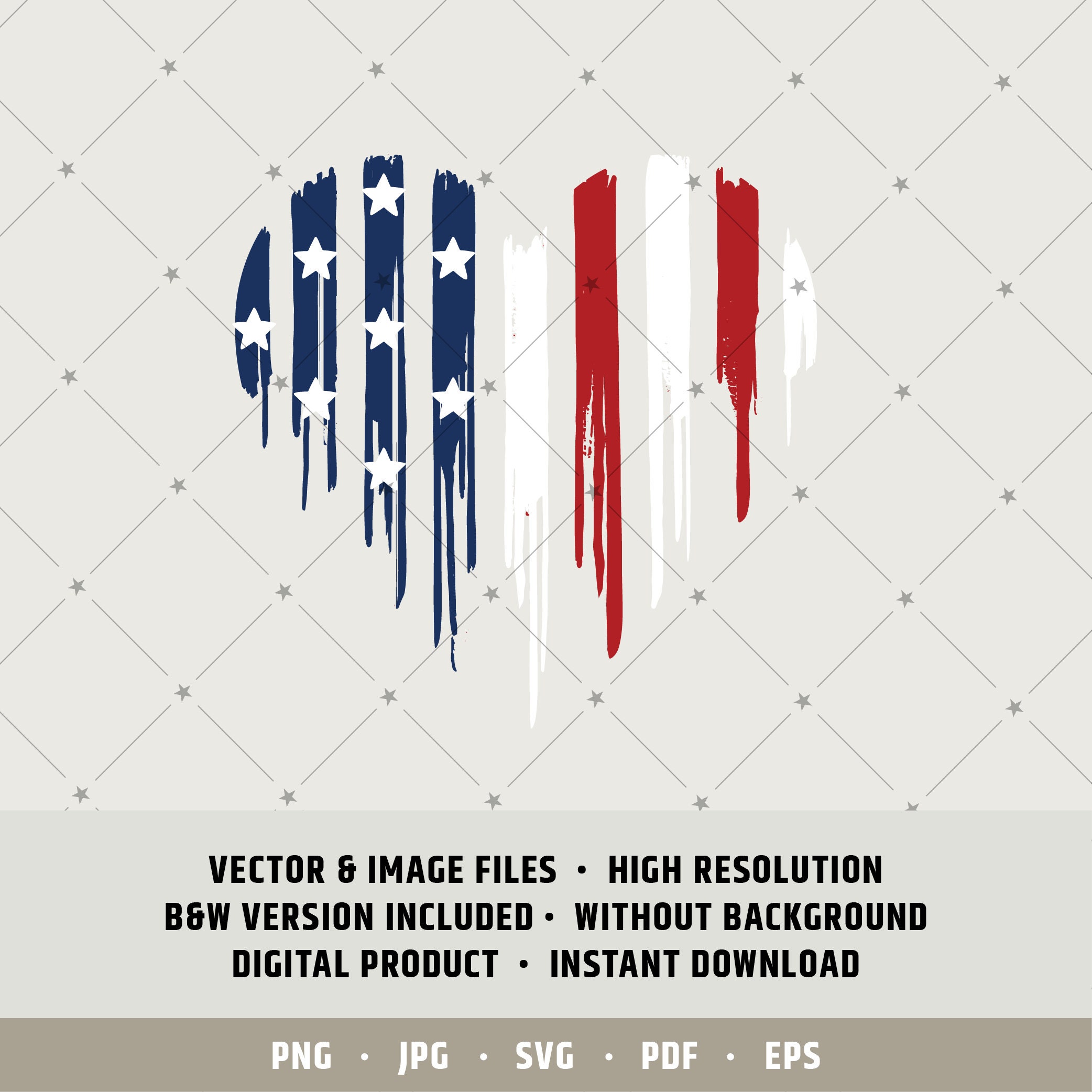 US Heart American Flag Svg, American Distressed Flag Png, 4th of July ...