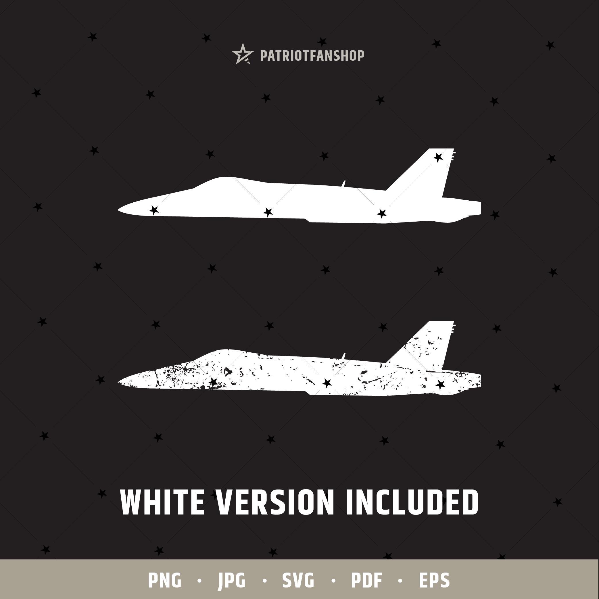 F/A-18 Super Hornet Side View Silhouette: Vector Aircraft (digital ...