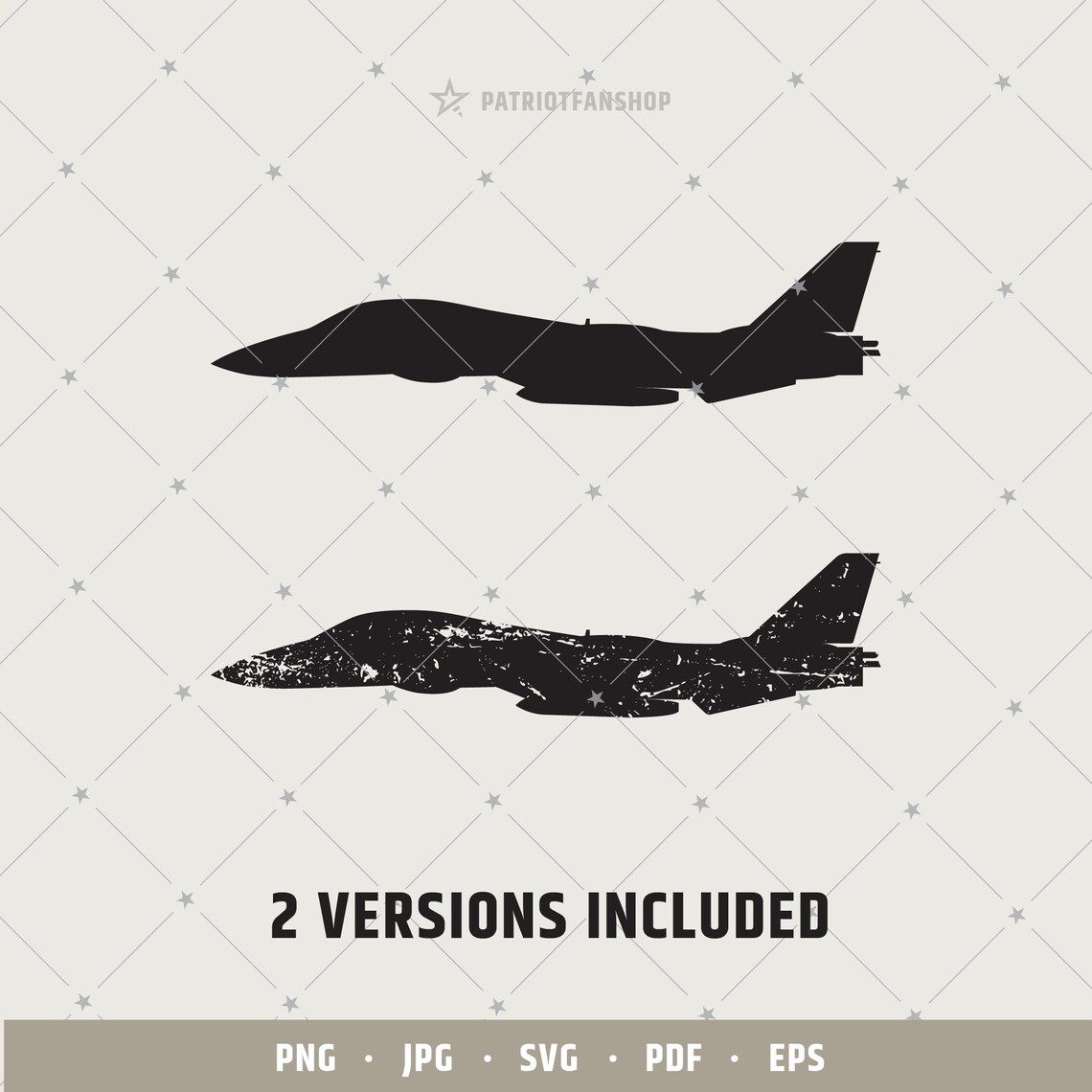 F14 Tomcat Front View Silhouette SVG, F-14 USAF Fighter Plane, F14 ...