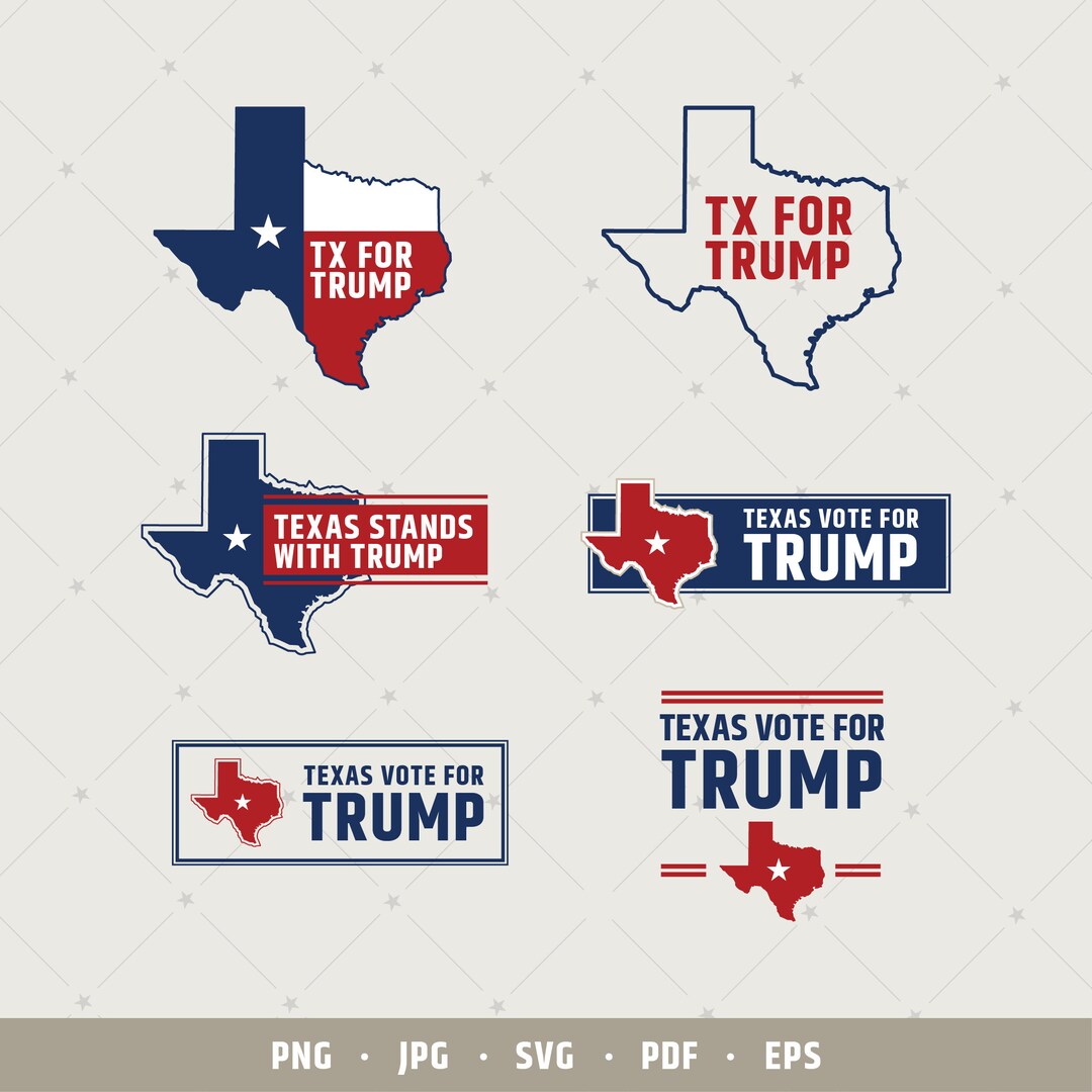 Texas Vote Trump Svg | America for Trump Eps | Texas Clipart | Election ...