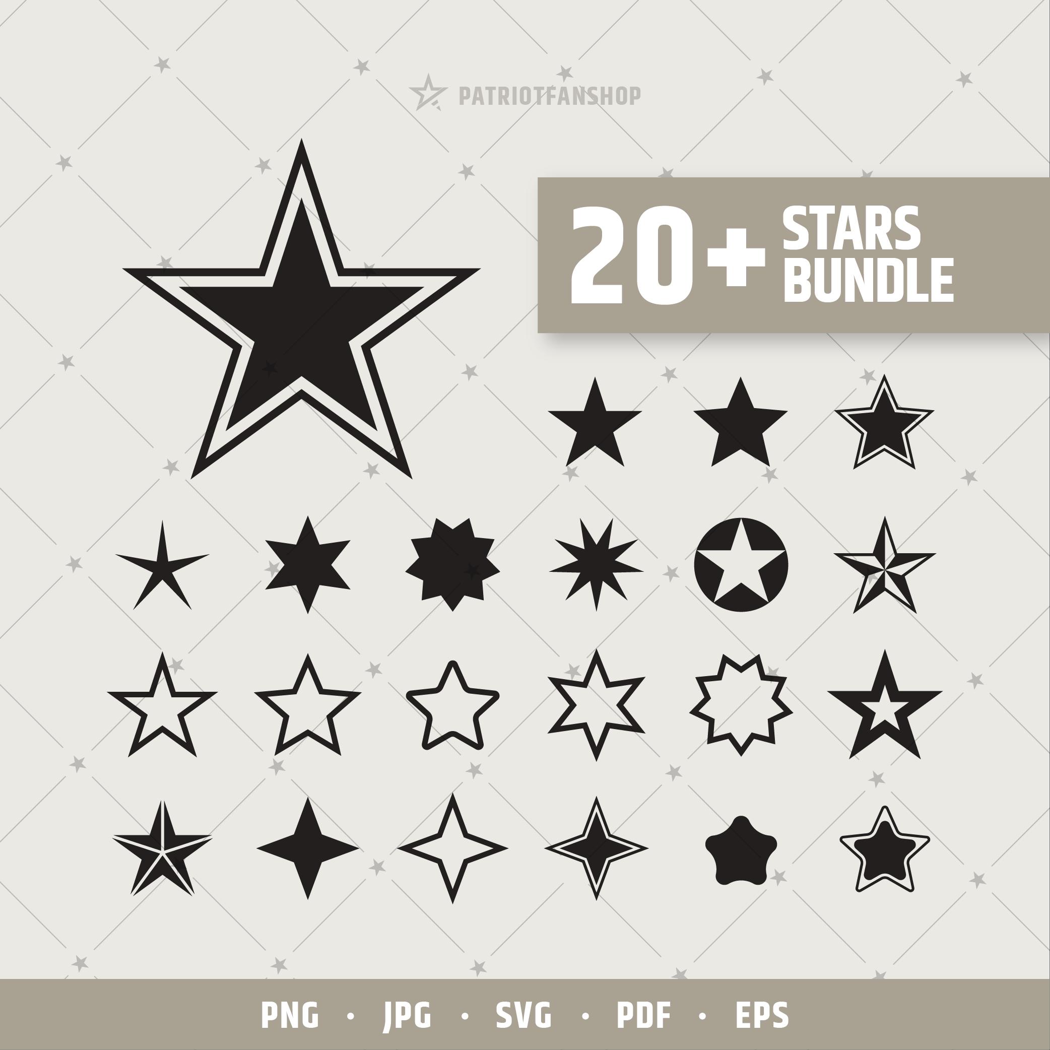Star Svg Bundle, Stars SVG, Star Icon, Star Silhouette Svg, Sparkling ...