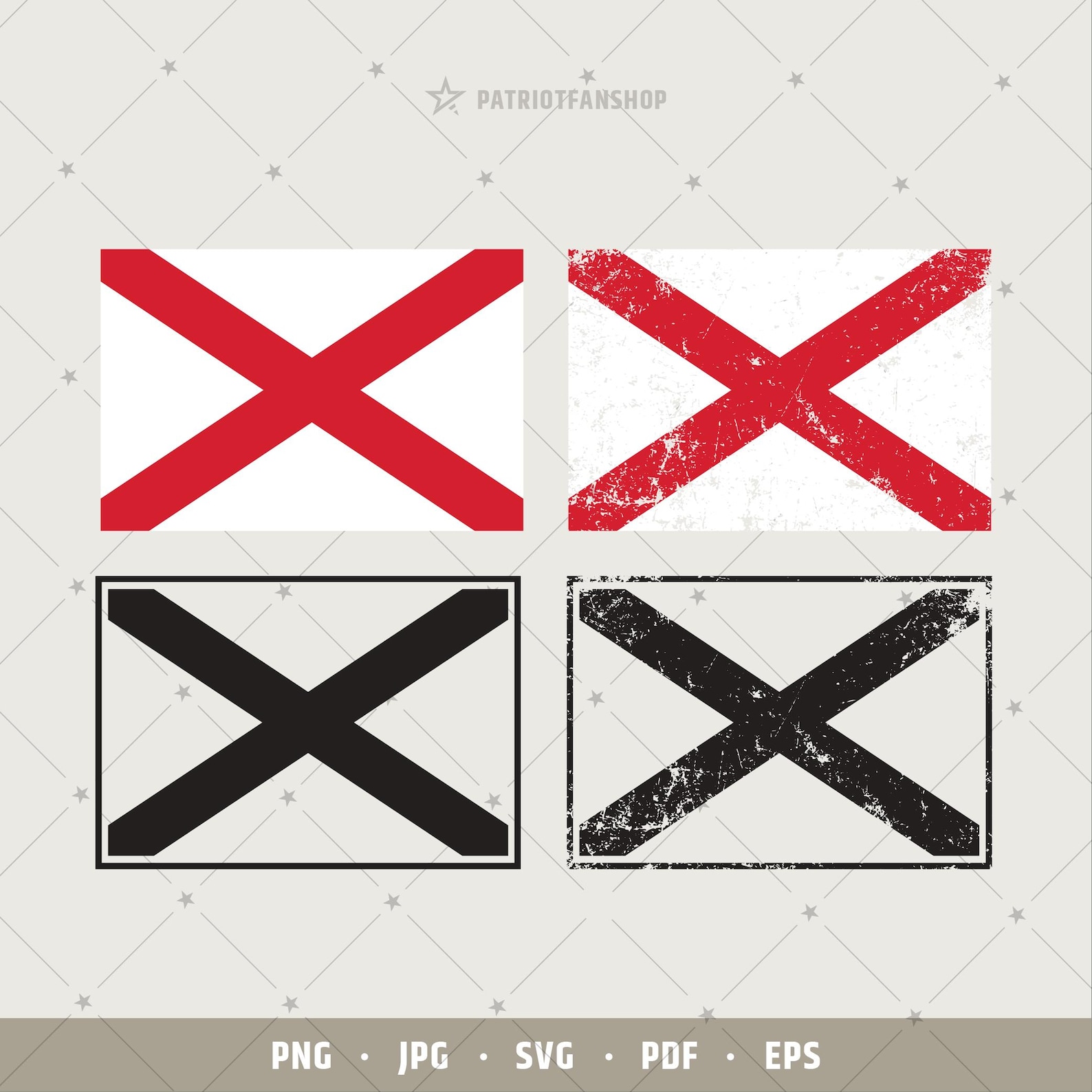 Alabama Distressed Flag SVG PNG: Grunge Vector Cut File (digital ...