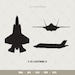 F-35 Lightning II Jet Fighter SVG Bundle: Military Aircraft Decal ...