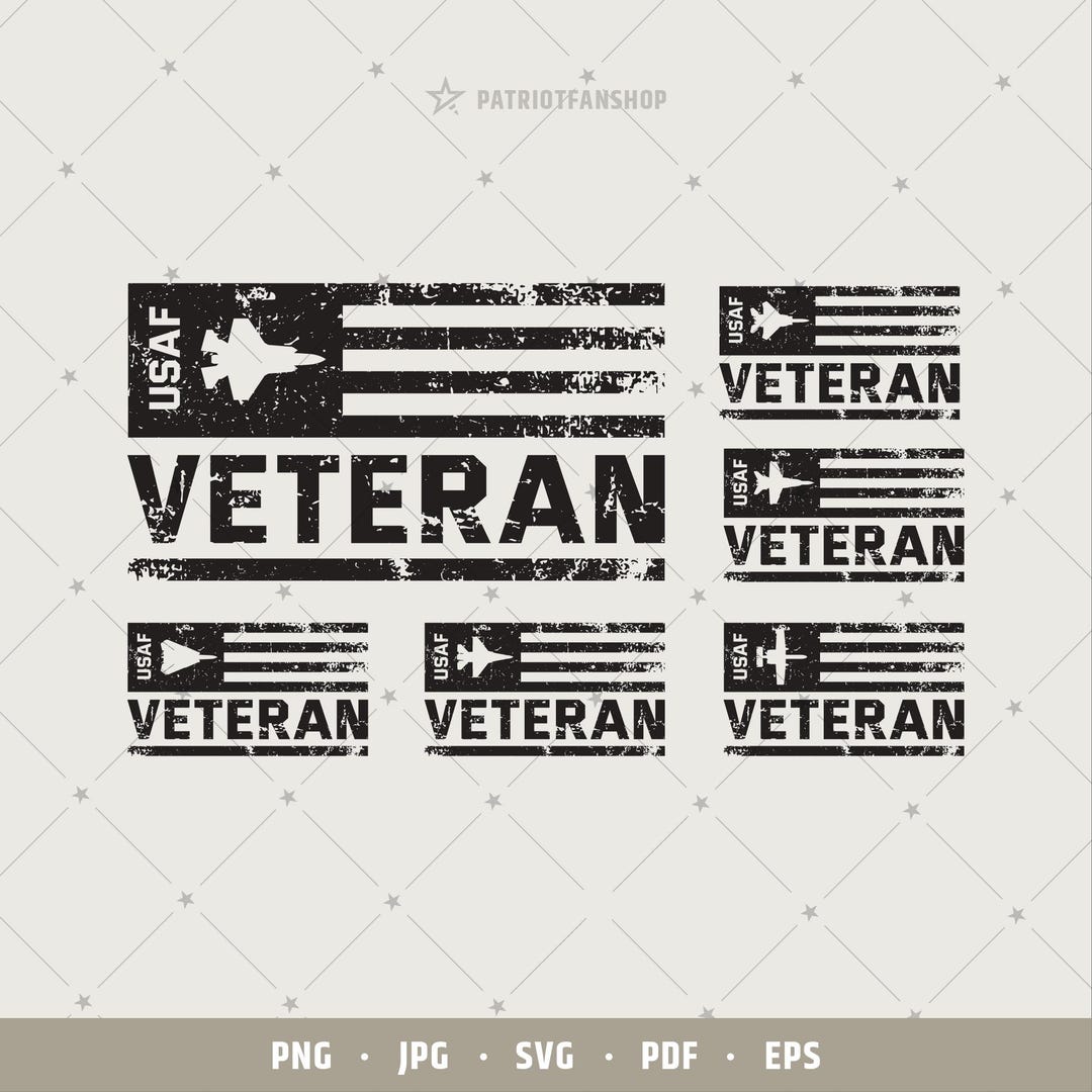 USAF Veteran SVG, USAF Png, Air Force Pdf, U.S Air Force Decal ...
