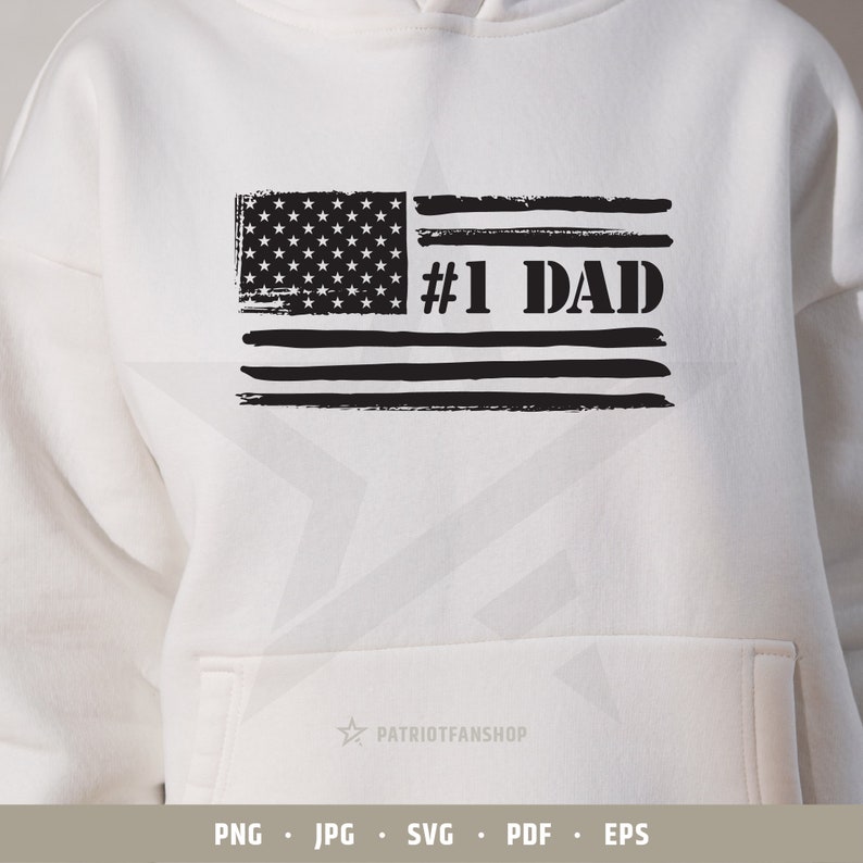 Best Dad Ever US Flag Svg | Number 1 Dad Shirt Png | Dad Gifts | Father ...