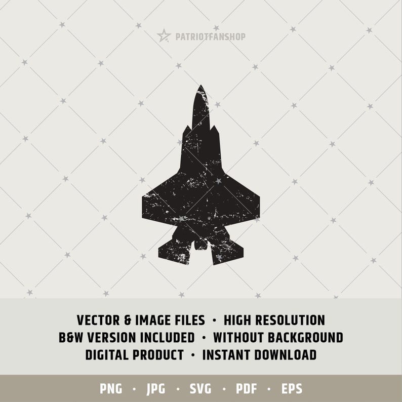 F-35 Lightning II Jet Fighter SVG Bundle: Military Aircraft Decal ...