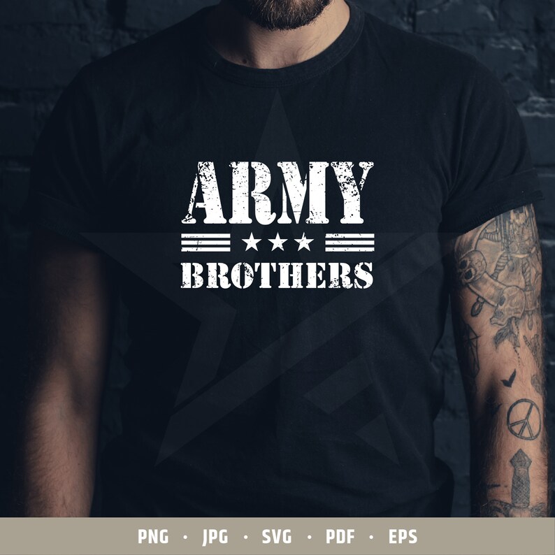 Army Brothers Svg | Brother Vintage Eps | Proud Army Family | Military ...