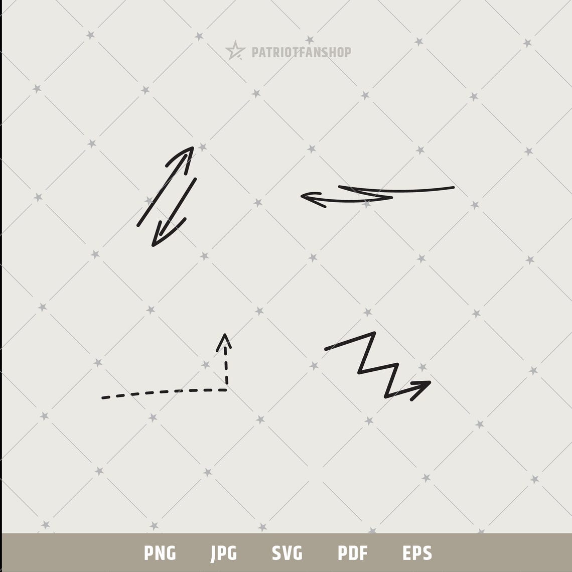 Doodle Arrows SVG Bundle: Hand-sketched Arrow Clipart (digital Download ...