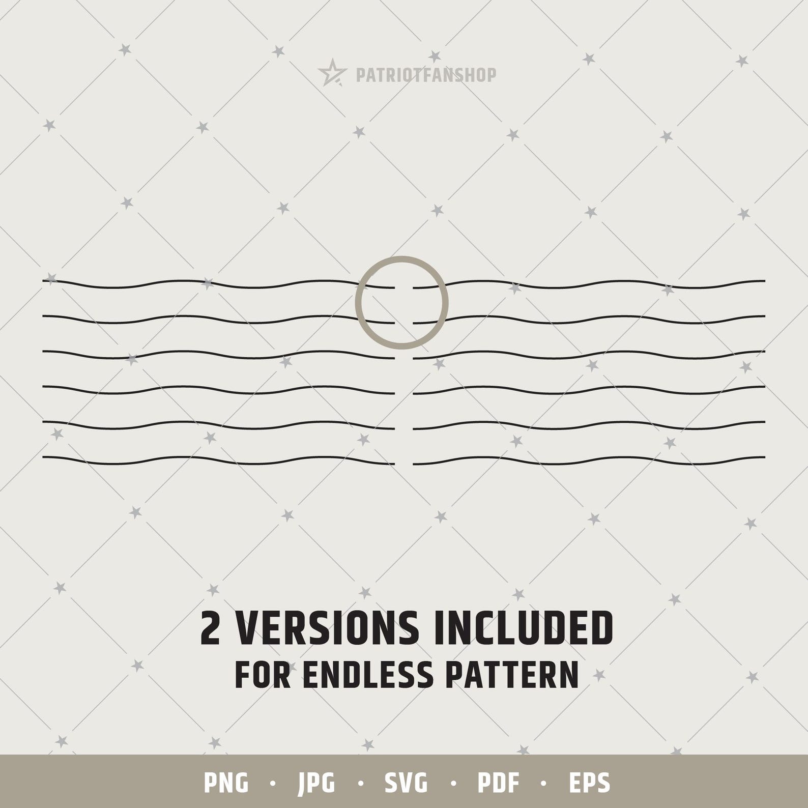 Seamless Wave Pattern SVG: Wavy Line Clipart (digital Download) | 287 ...