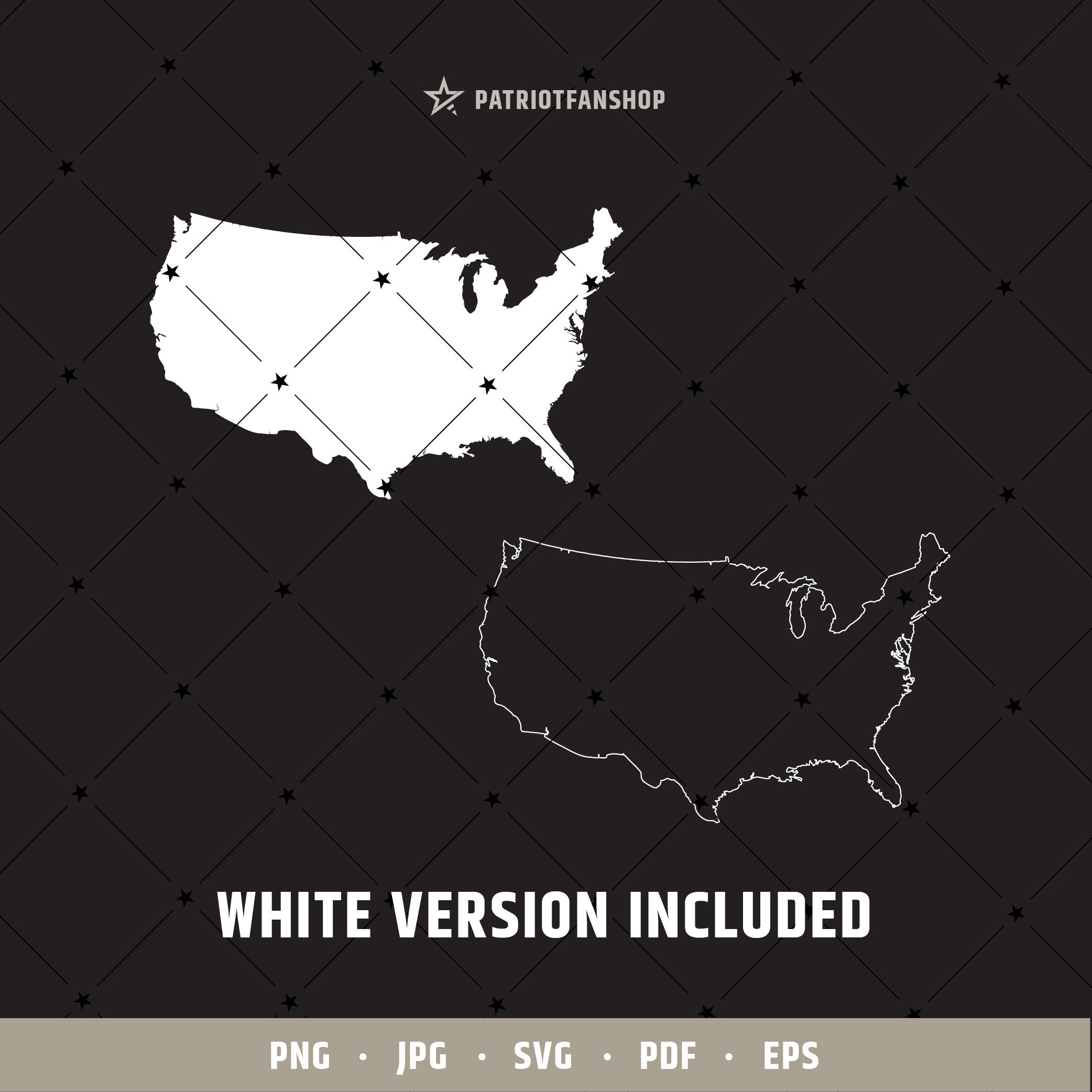 America Svg | USA Map Svg | USA Silhouette | US Tshirt Vector File ...