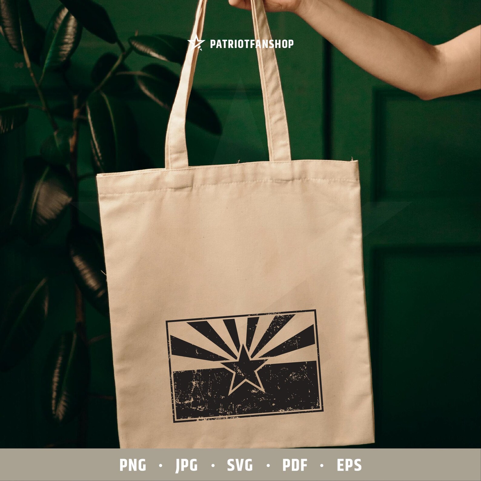 Arizona State Distressed Flag SVG PNG: Grunge Vector Cut File (digital ...