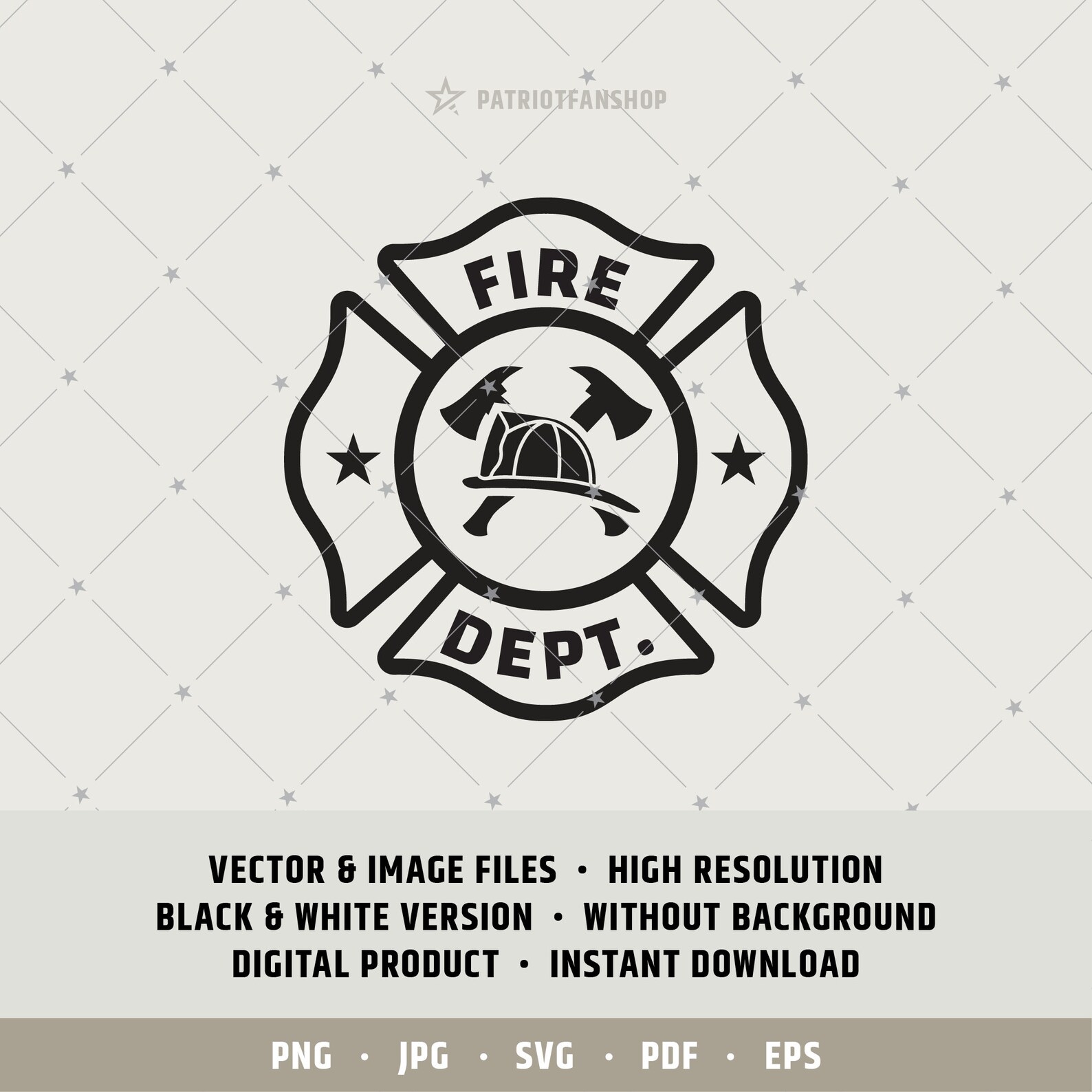 Fire Dept Badge Bundle Svg | Firefighter Sticker Png | Fireman Decal ...