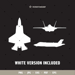F-35 Lightning II Jet Fighter SVG Bundle: Military Aircraft Decal ...
