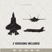 F-35 Lightning II Jet Fighter SVG Bundle: Military Aircraft Decal ...