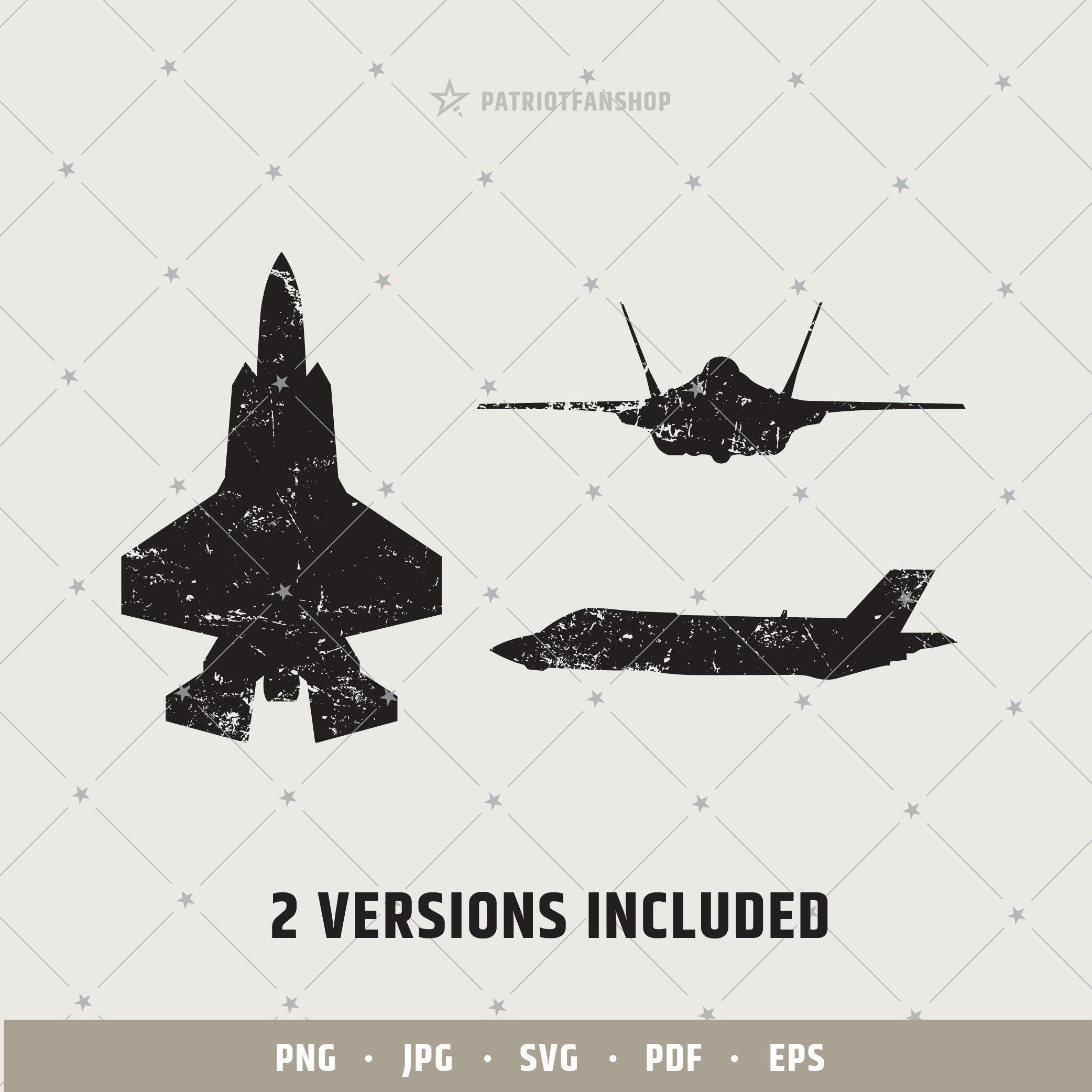 F-35 Lightning II Jet Fighter SVG Bundle: Military Aircraft Decal ...