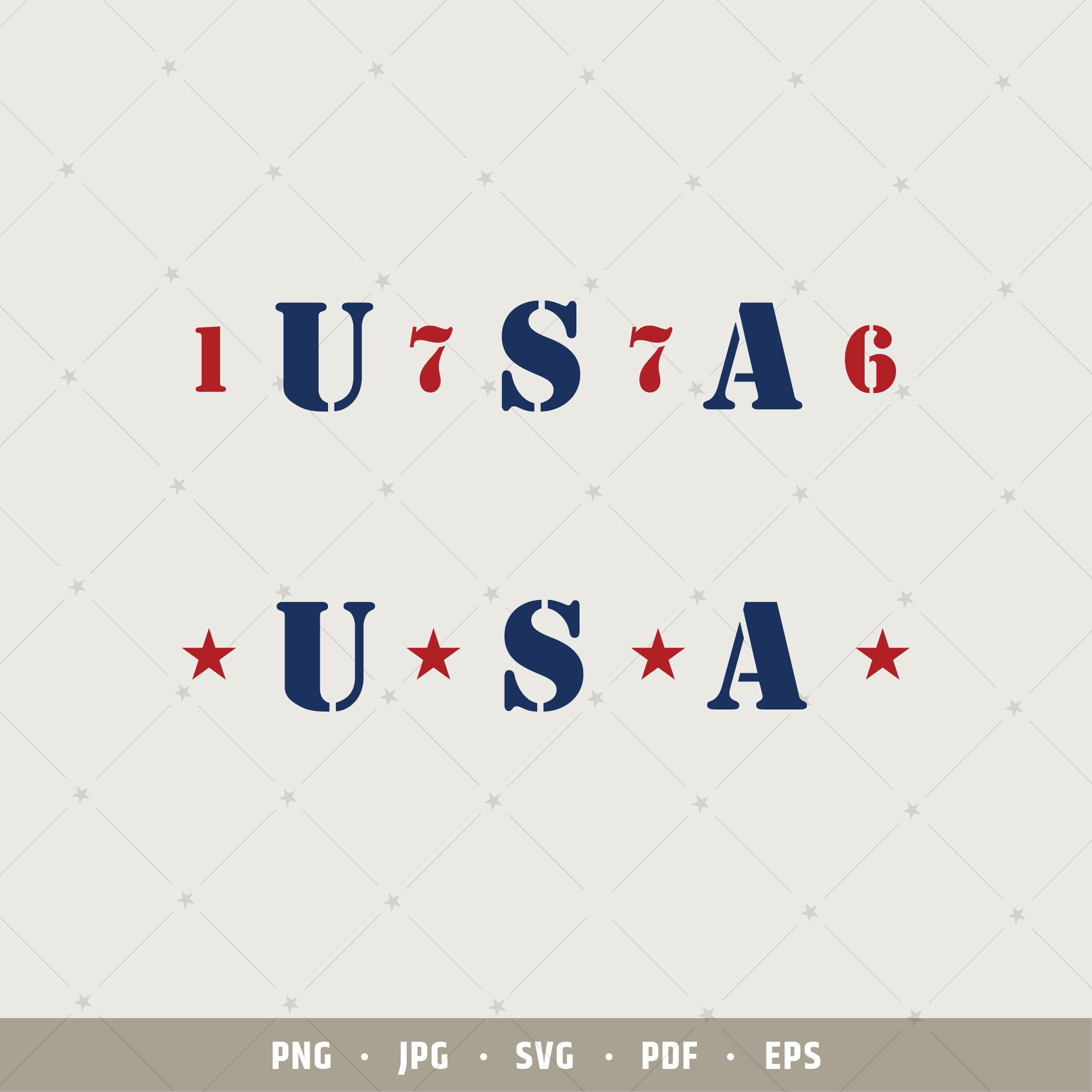 USA 1776 Svg | America T-shirt Vectors | Memorial Day Design | 4th of ...