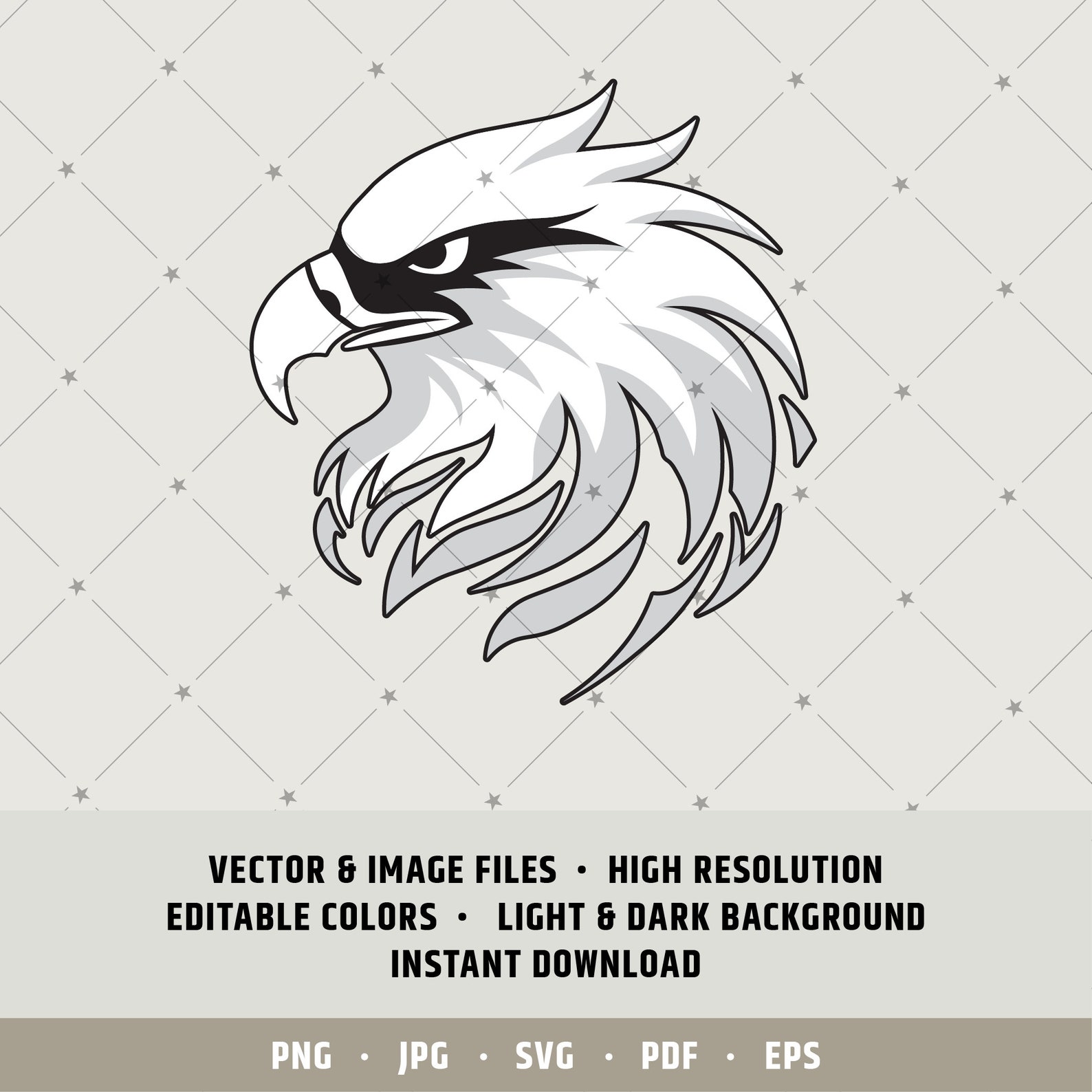 American Eagle Logo SVG: Patriotic Vector Clipart (digital Download ...