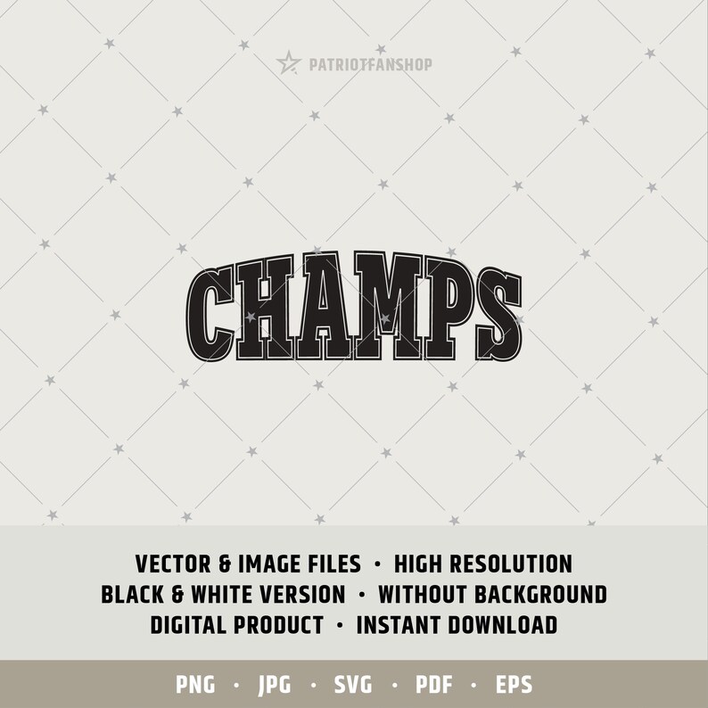 Champs Varsity SVG, Champs Png, Champions Varsity Outline Svg, Varsity ...