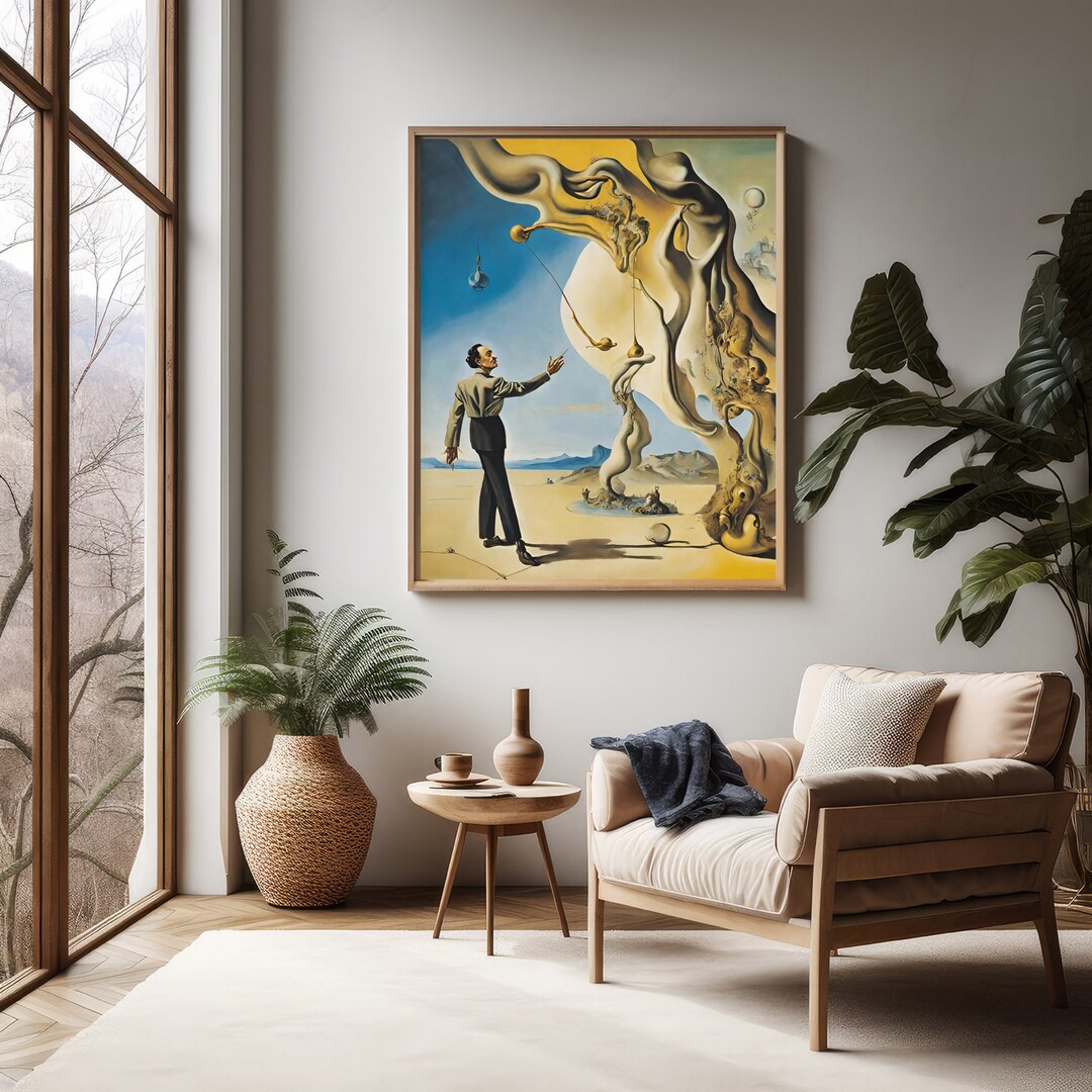 Salvador Dali Wall Art, Surreal Painting, Surreal Poster, Salvador Dali ...