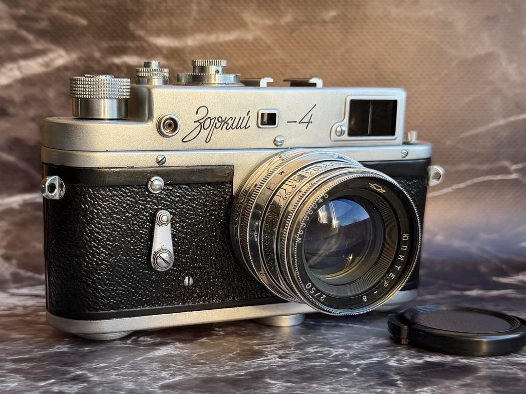 Zorki-4 Vintage 35mm Film Camera With Jupiter-8 50mm F/2 Lens, Rare ...