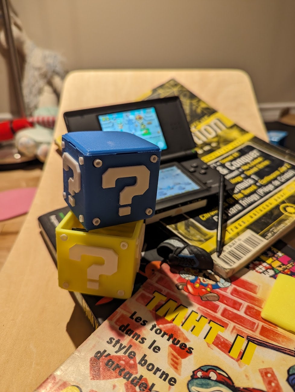 Mario Question Mark Cube, Switch and Micro SD Game Storage Game Storage ...