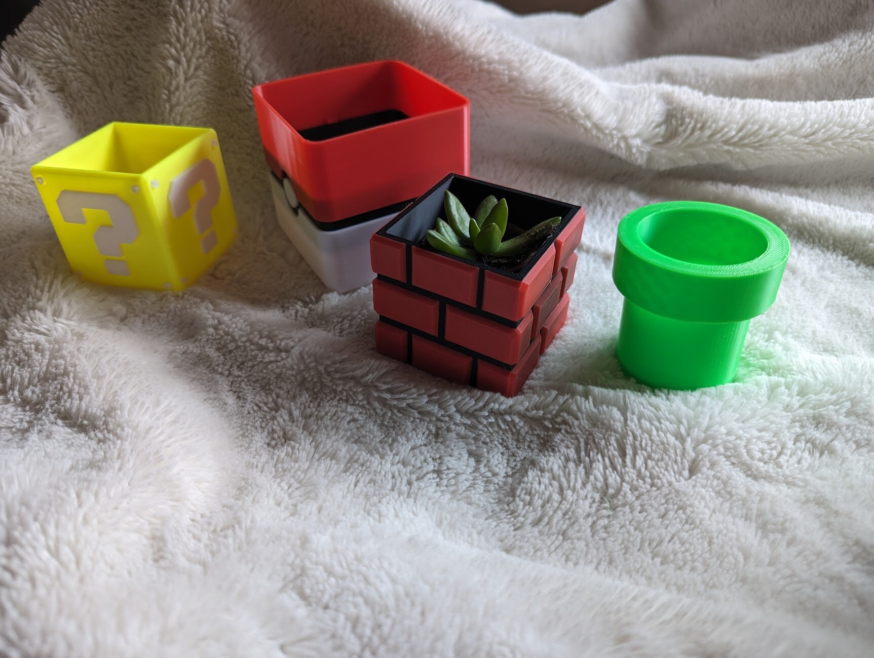 Nintendo Universe Pots/cache-pot Succulents Question Box Pokemon Office ...