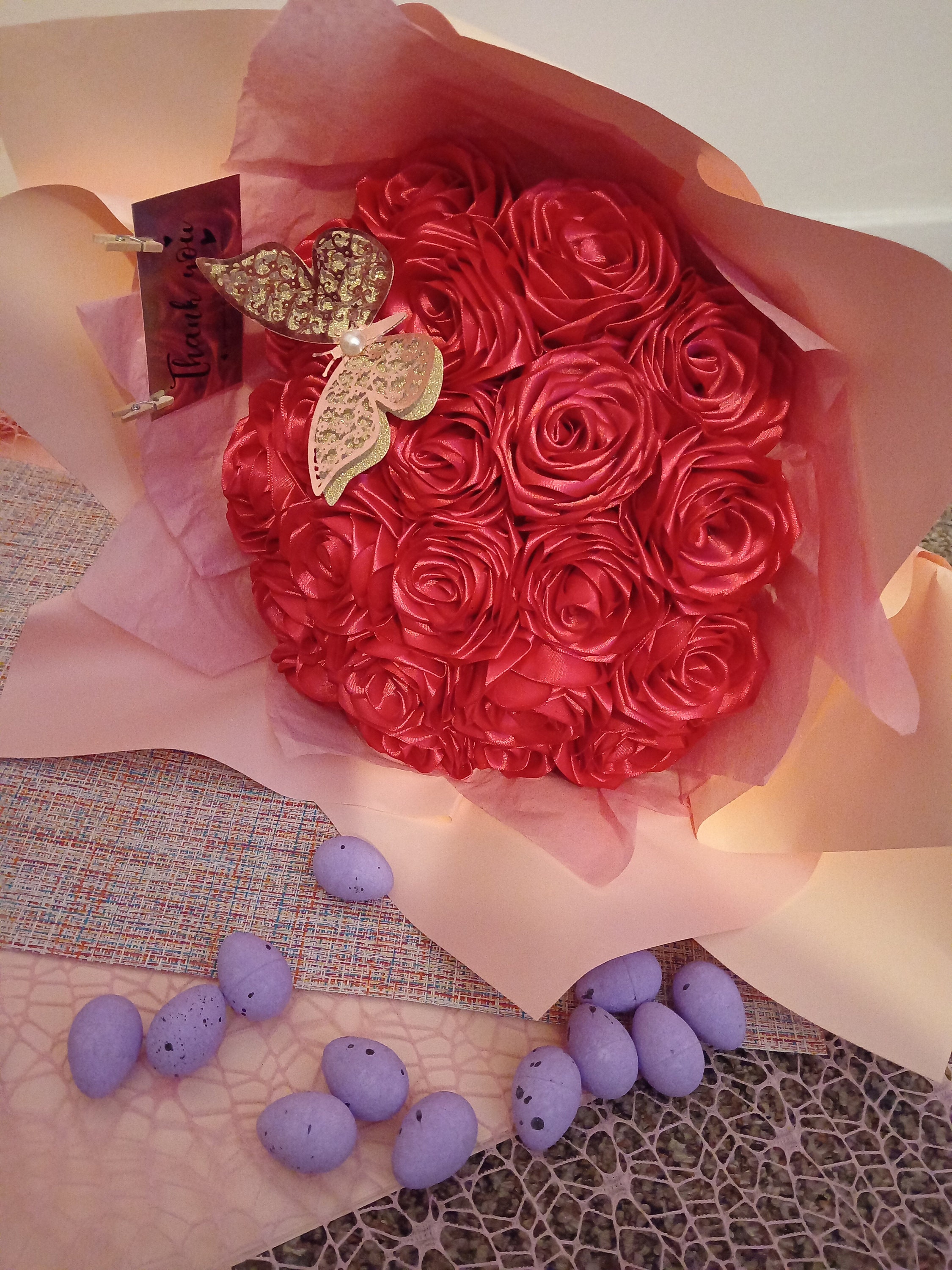 Hand-made Ribbon Roses - Etsy