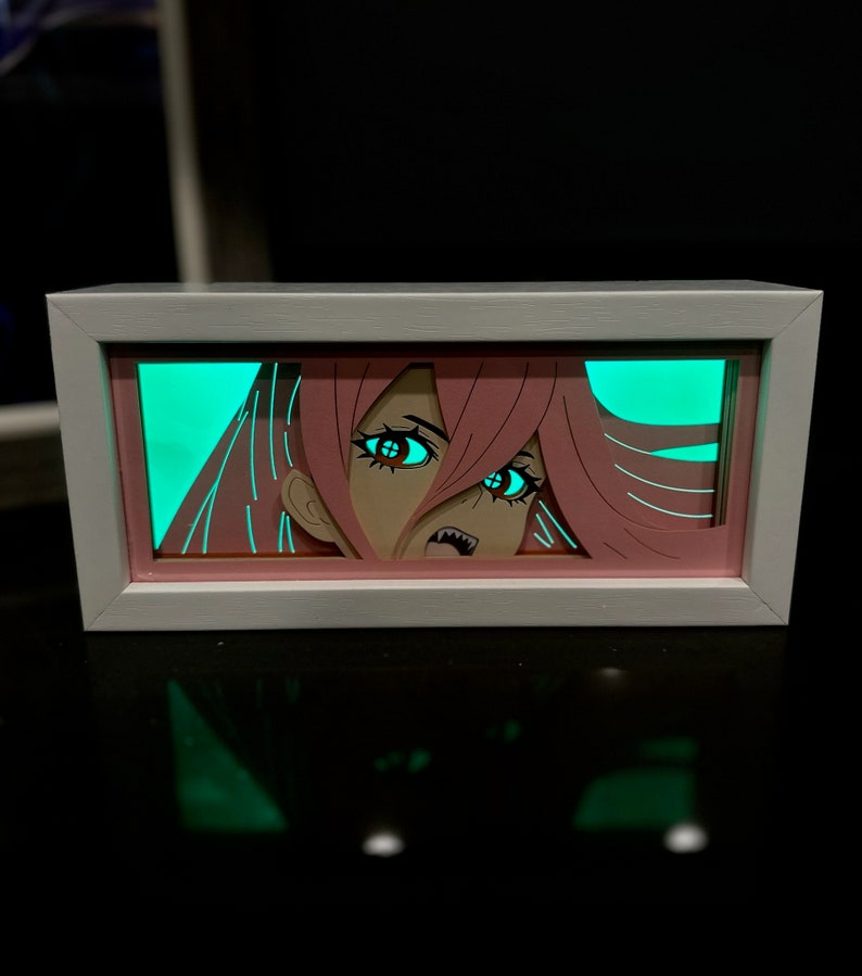 Custom Anime Light Box, Anime Night Light RGB Remote, Anime Light ...