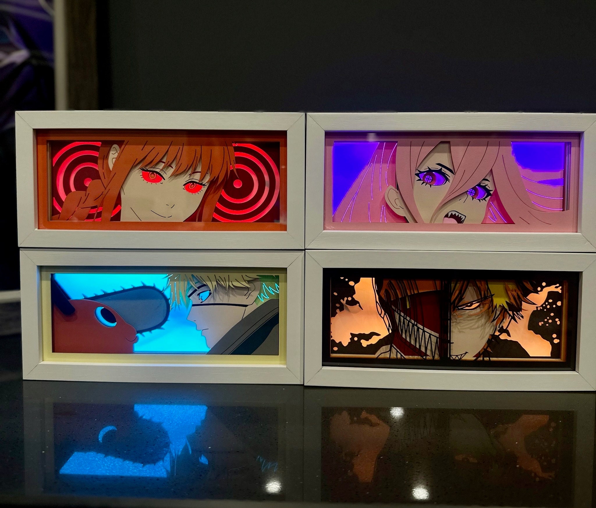 Custom Anime Light Box, Anime Night Light RGB Remote, Anime Light ...