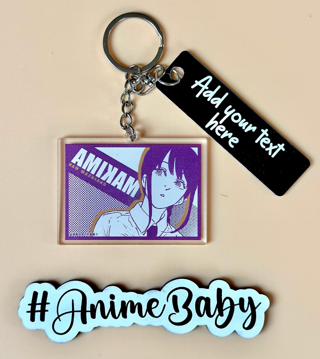 Chainsaw Man Makima Keychain and Optional Nametag - Etsy
