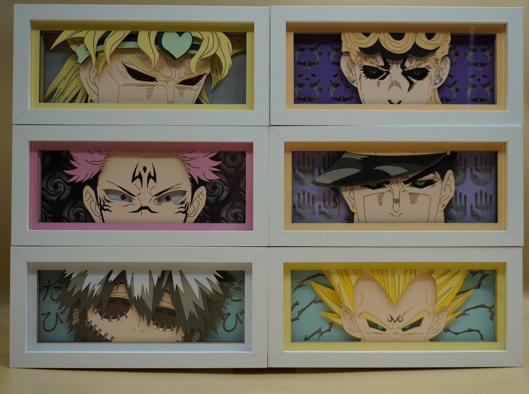 Custom Anime Light Box, Anime Night Light RGB Remote, Anime Light ...