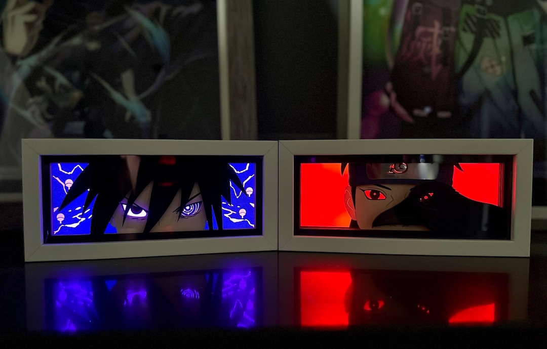 Custom Anime Ninja Light Box, Anime Night Light RGB Remote, Anime Light ...