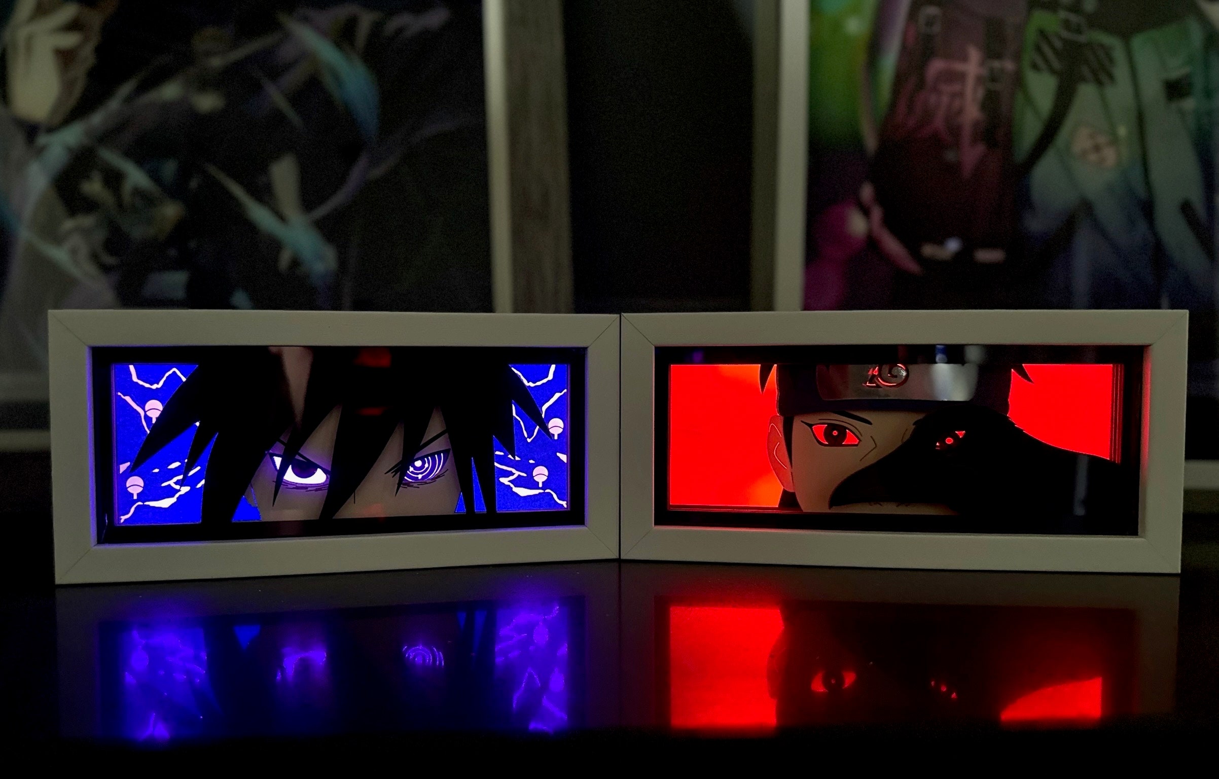 Custom Anime Ninja Light Box, Anime Night Light RGB Remote, Anime Light ...
