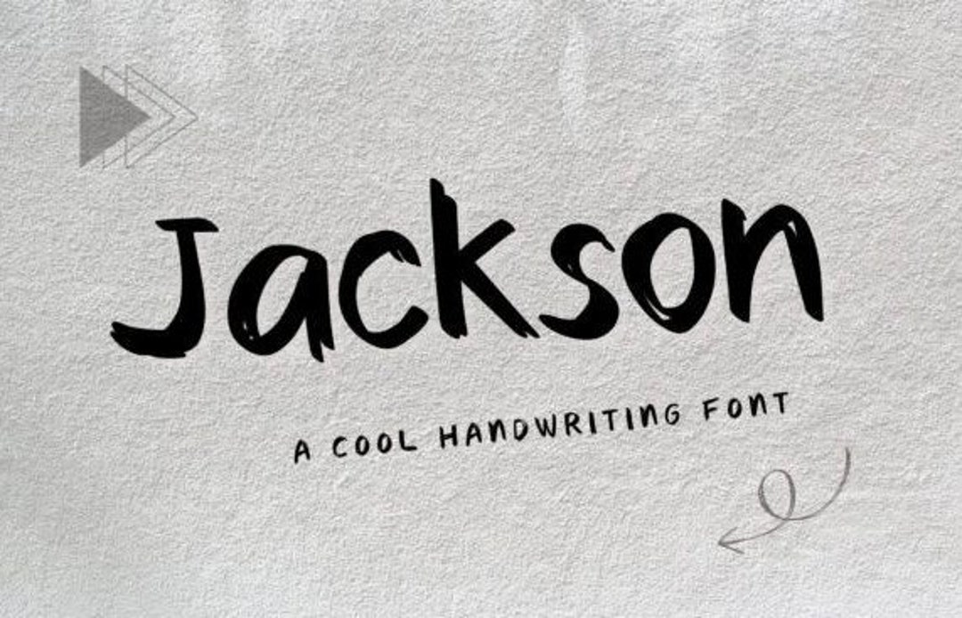 Jackson Font, Bold Font, Cricut Fonts, Casual Font, Modern Font ...