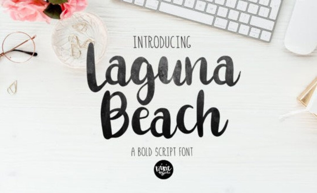 Laguna Beach Font, Calligraphy Font, Classic Font, Elegant Font, Wedding Font, Minimalist Font ...
