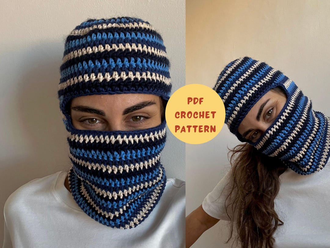 Balaclava Crochet Pattern, Crochet Hat Pattern, Crochet Beanie Pattern ...