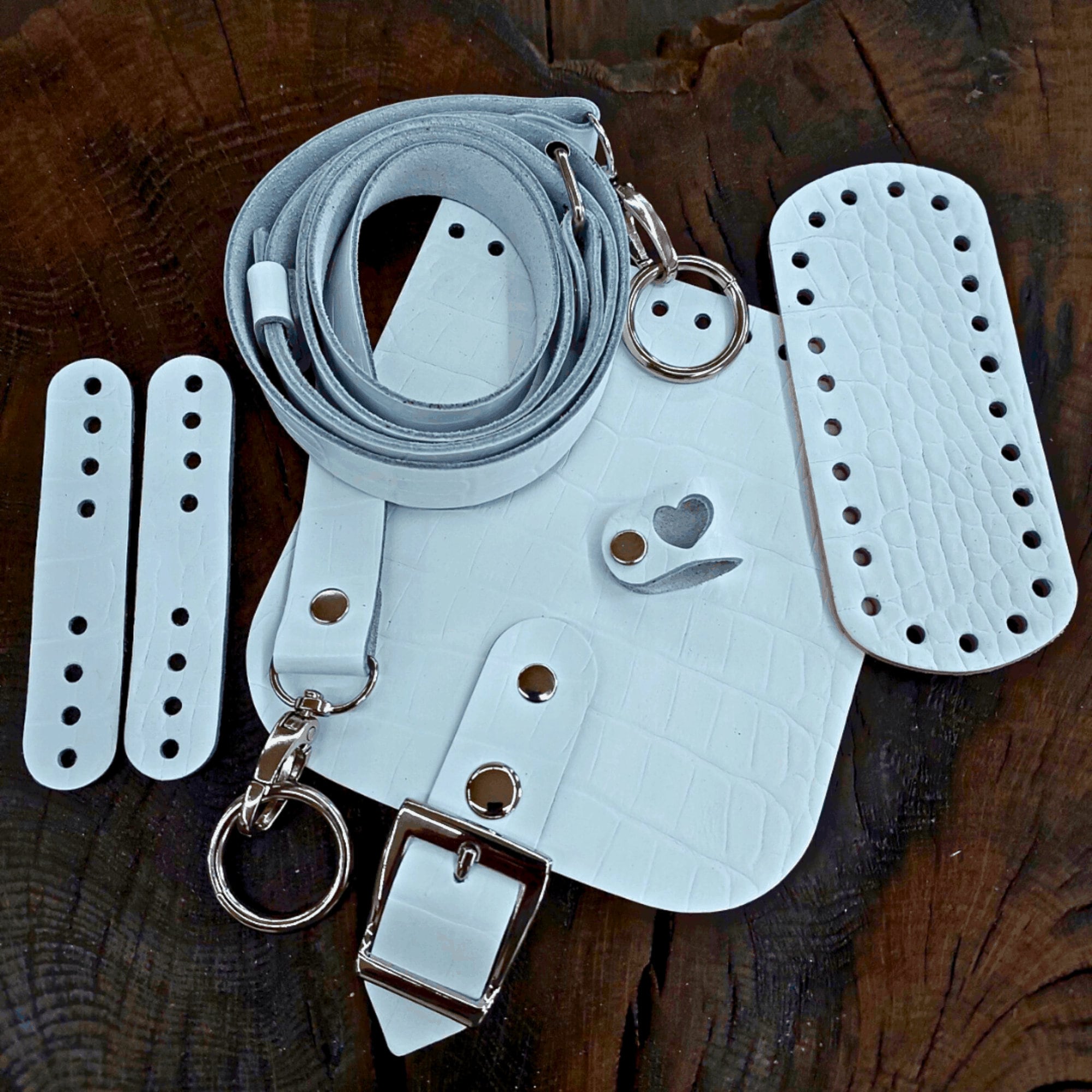 Leather Crochet Bag Kit, DIY Crocheting Supplies, Shoulder Bag Making ...