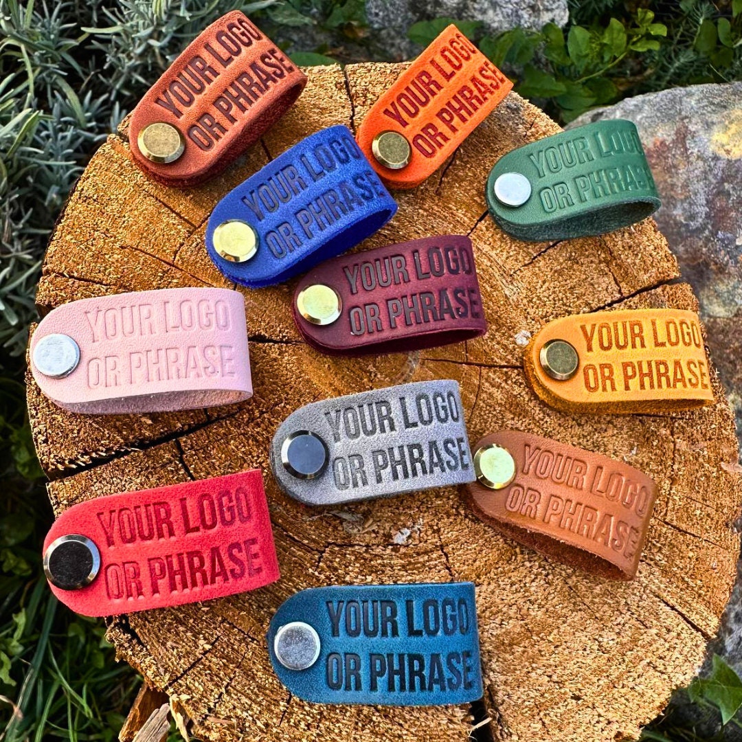Custom Leather Tags for Handmade Creations – Personalized Stickers ...