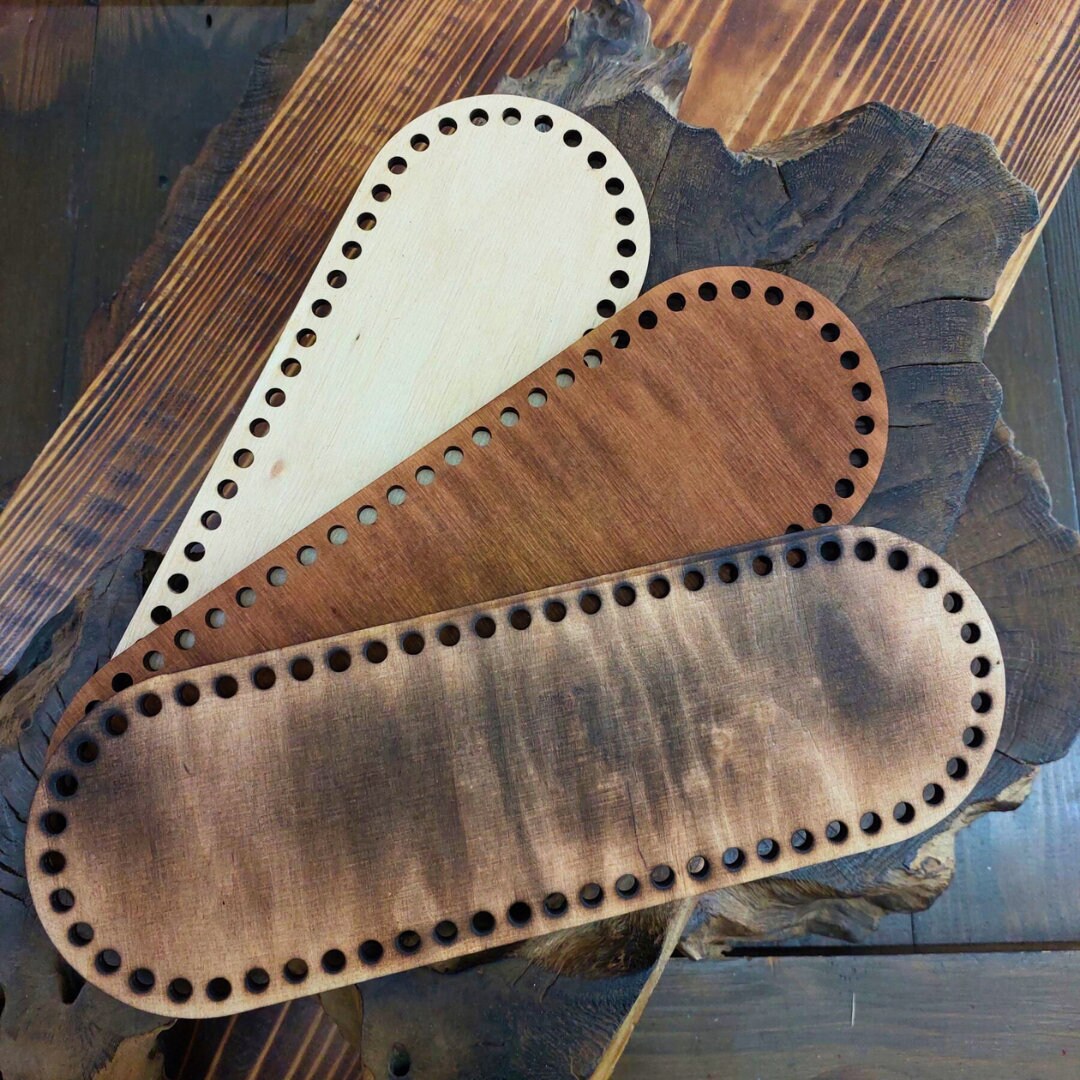 Oval Plywood Bag Bottoms - Set of 3 - DIY Crafting Supplies - Etsy