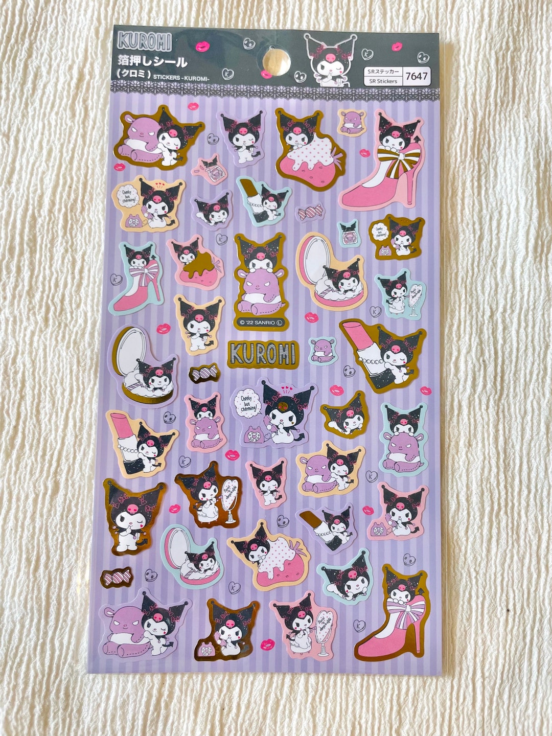 Cute Kuromi Sanrio Stickers Sanrio My Melody Kawaii Japan Japanese - Etsy