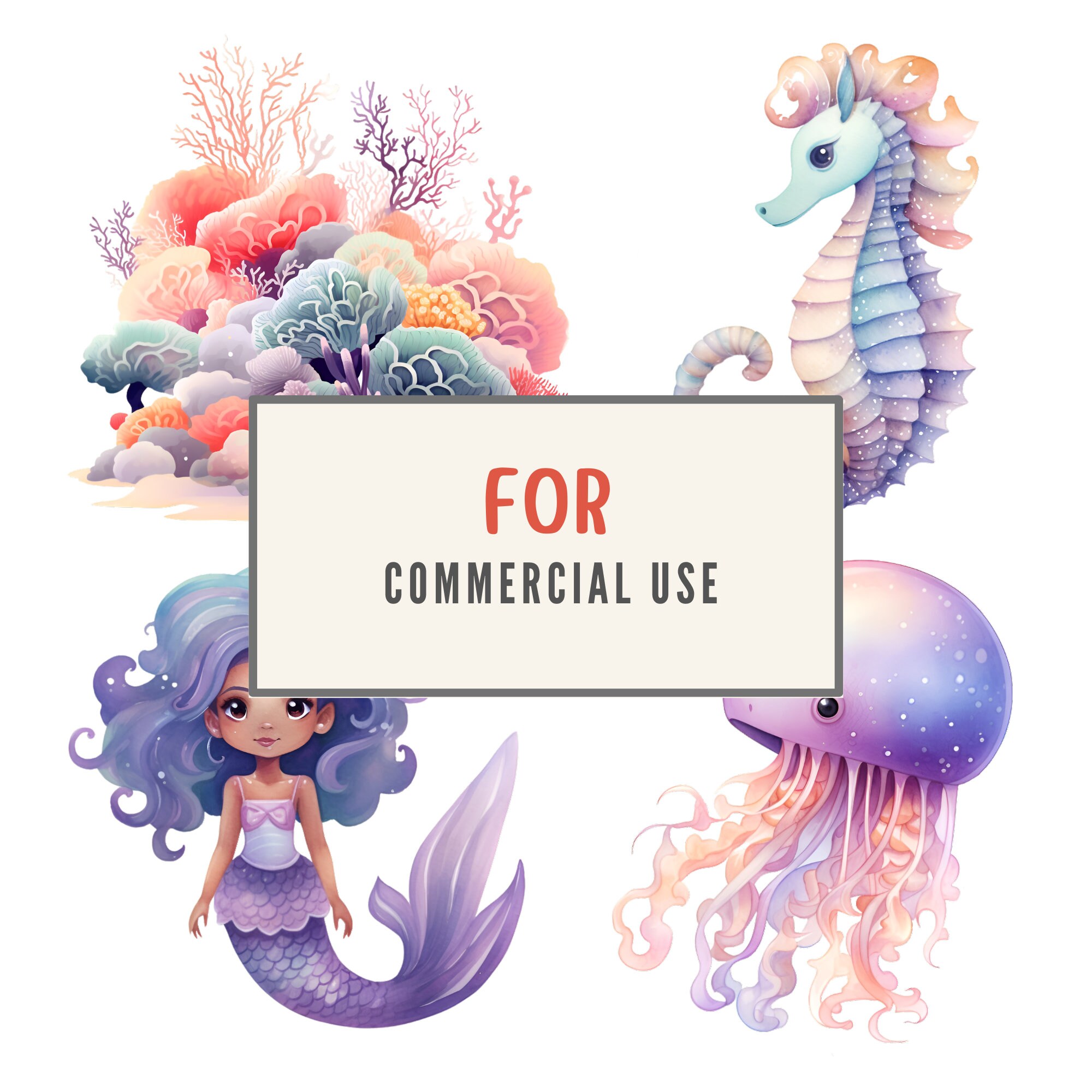 Black Mermaid PNG File, Instant Download, Afro Mermaid Clipart, Digital ...