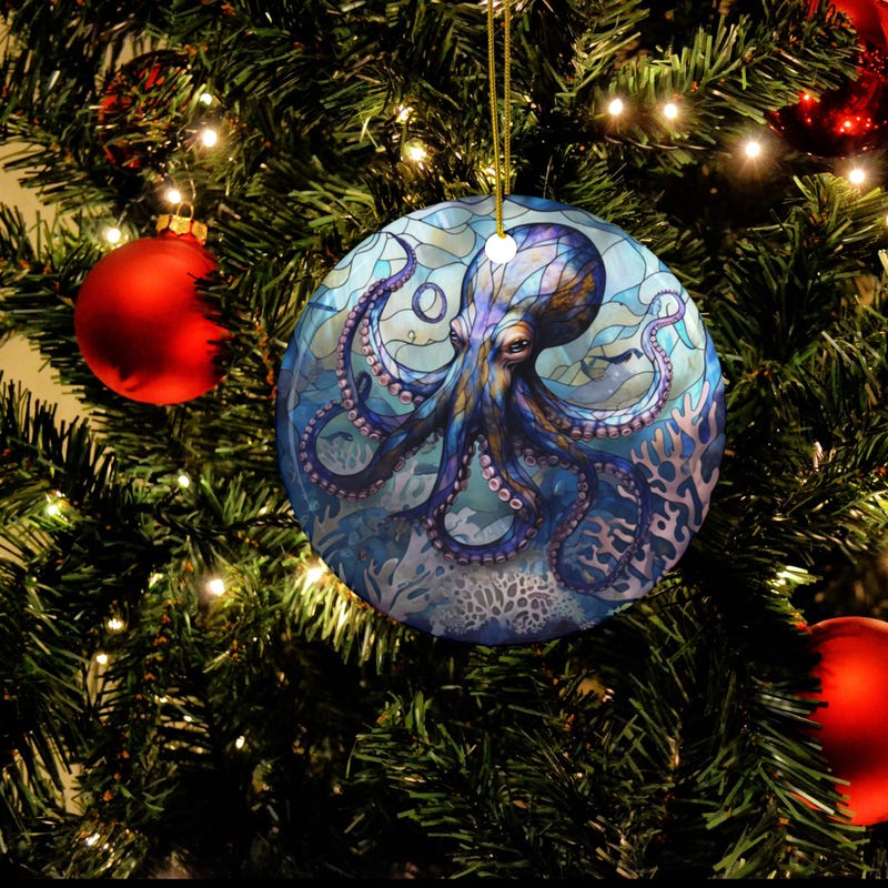 Octopus Ornament - Etsy