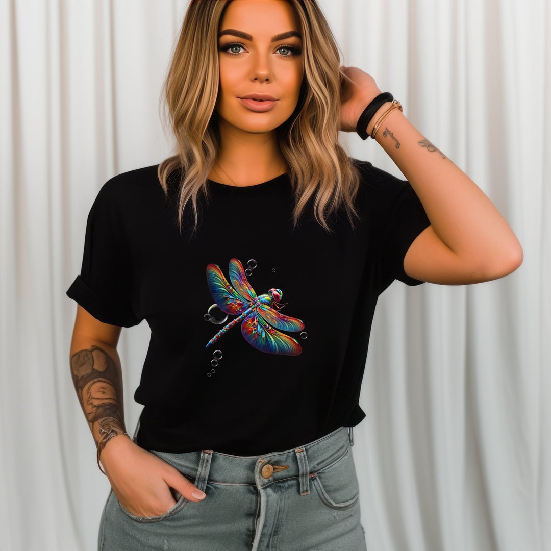 Dragonfly T-shirt, Graphic Tees, Nature T-shirts, Gifts for Her - Etsy