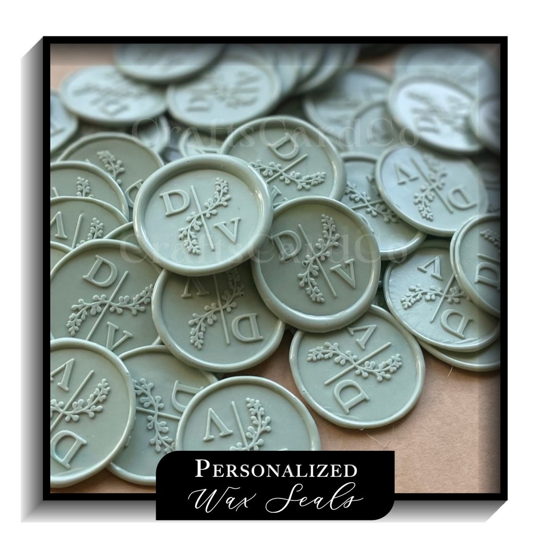Custom Wax Seal Logo Stickers, 50 Logo Series Designs, Handmade Self ...