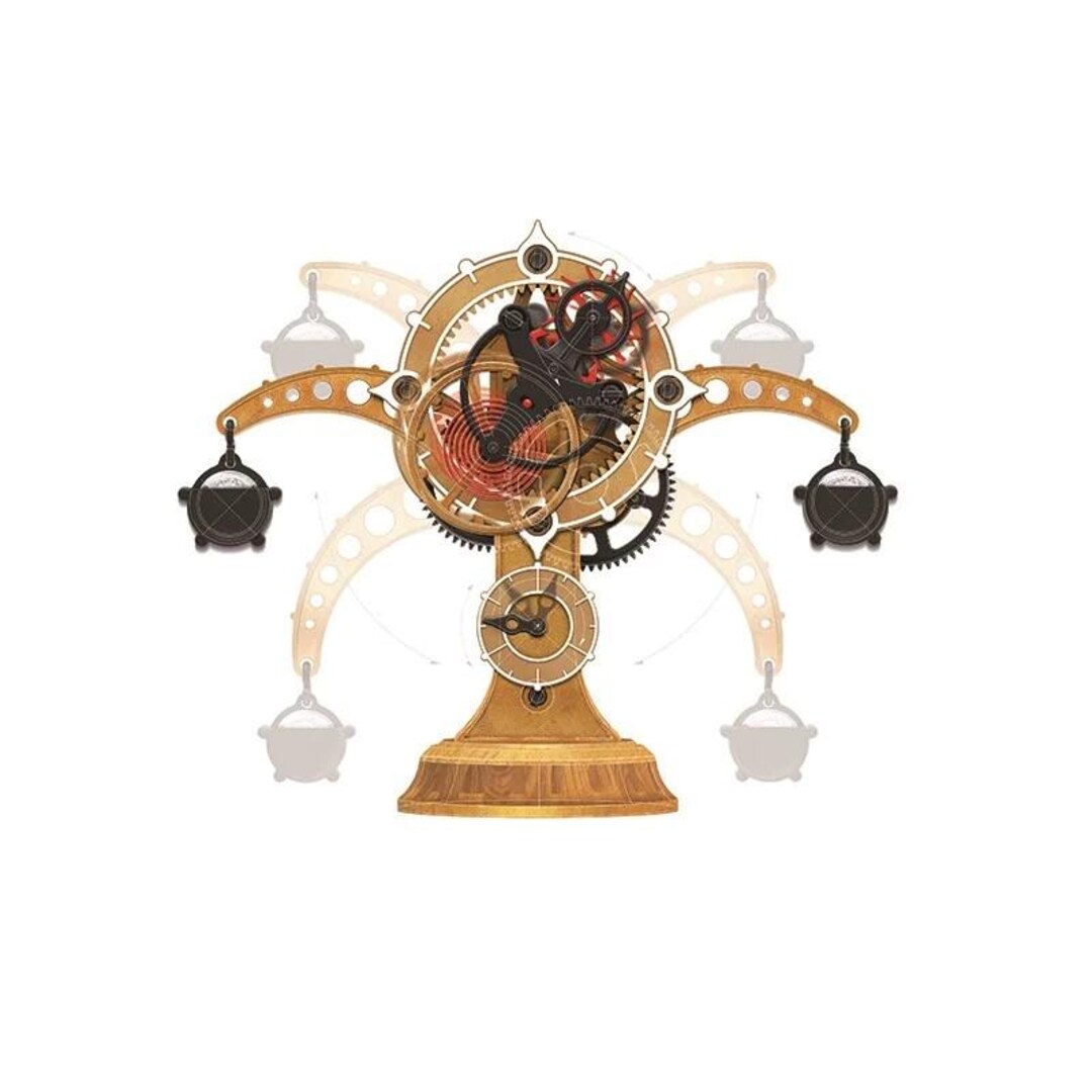 Pure Handmade Da Vinci Tourbillon Clock, GET Clock, Science Eucational ...